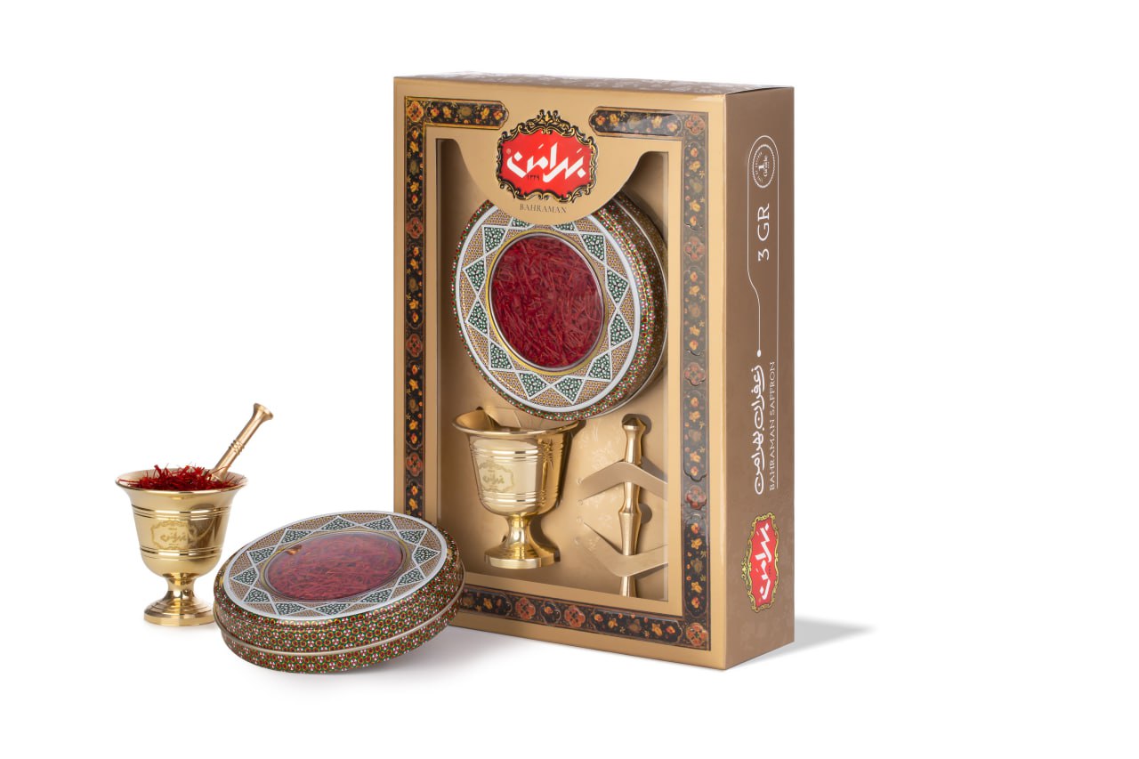 Bahraman Saffron 3g with saffron mill – Global Peace of Nations Trading ...